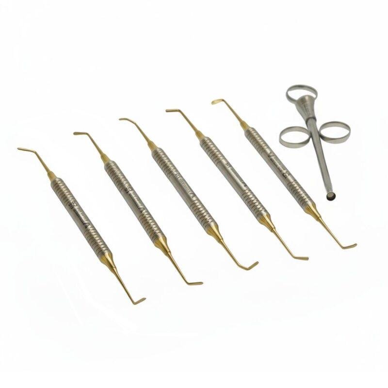 Maxillary Sinus Lift Instruments Set in Stainless Steel Cassette